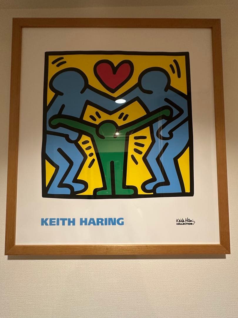 Keith Haring \"red room\" Authorized 額付属