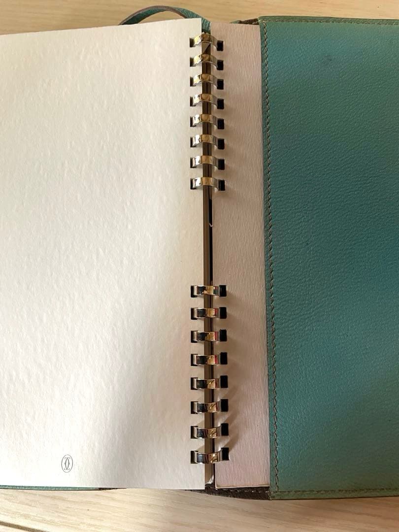 Cartier カルティエ手帳カバー　 難あり　ブルー　箱付き