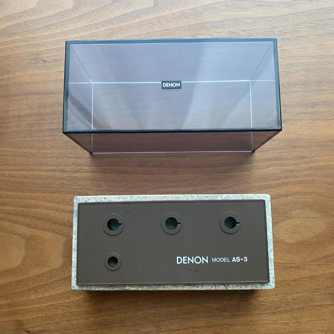 Denon AS-3 カートリッジ キーパー 3本 収納 ケース デノン 大理石