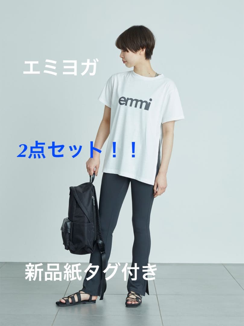 エミヨガ2点セット❗️新品紙タグ付⭐️サスティナレッチレギンスパンツ&コラボTシャツ