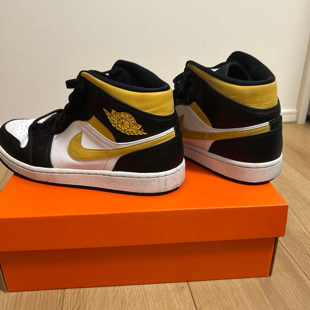 Y*様 Air Jordan 1 Mid Black/White/Yellow