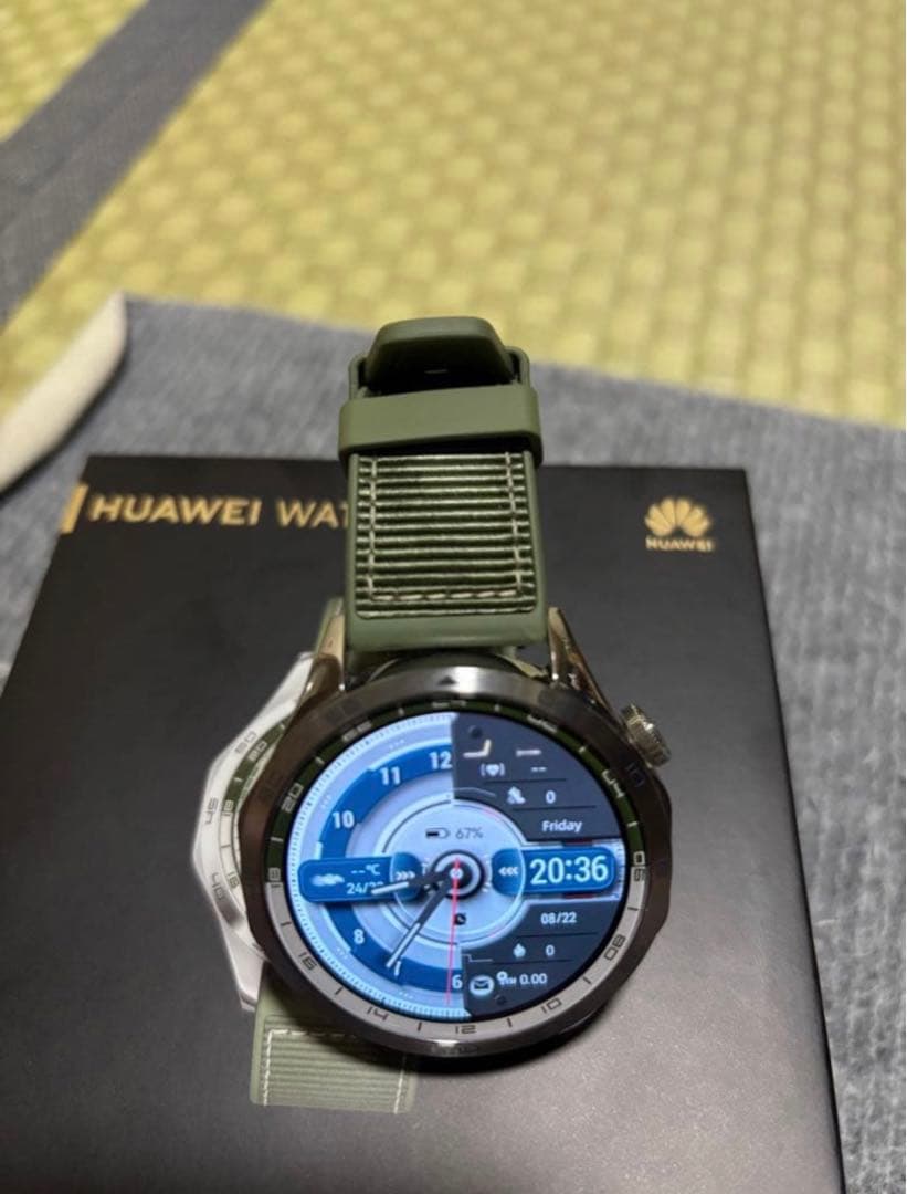 【美品】HUAWEI WATCH GT4 46mm ▪️グリーン スマートウォッチ