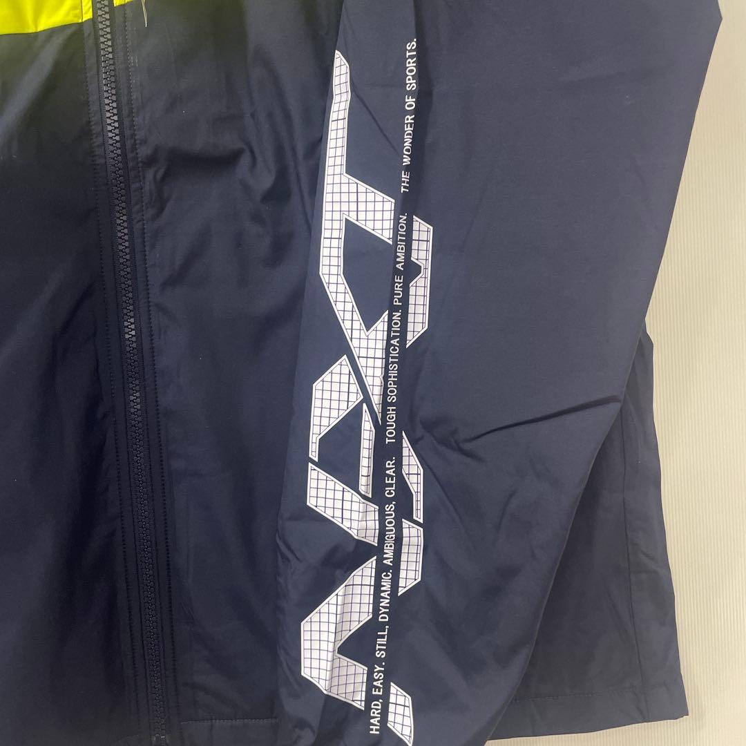 正規品 Mizuno NX ブレーカ－上下セット イエロー/ネイビー 2XL