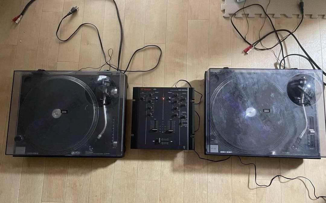 Technics SL-1200ターンテーブル 2台Vestax DJミキサー