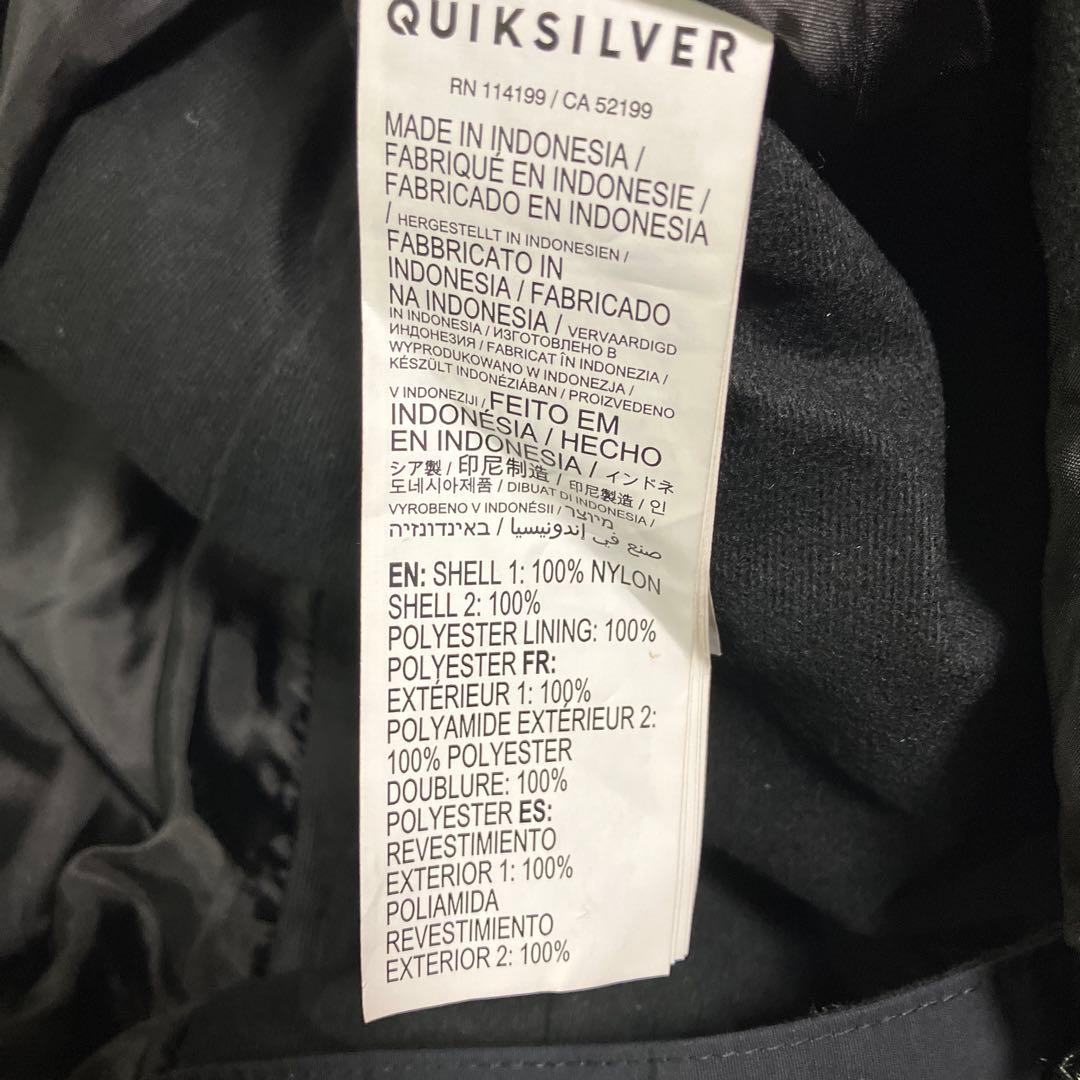 送料無料 新品 QUIKSILVER スノーウェア ビブパンツ M BLK