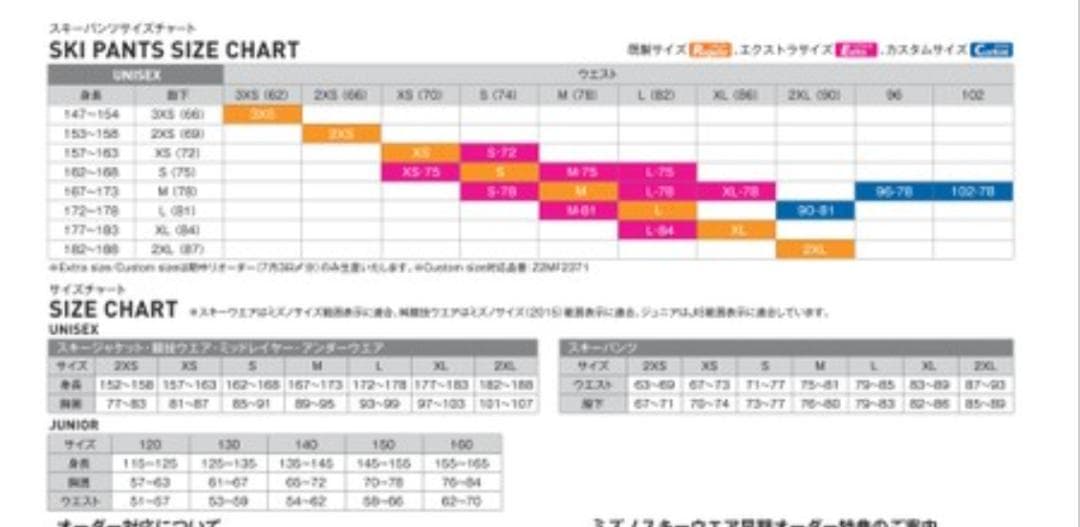 Mizuno ミズノ スキーウェア上下 2023-2024モデル