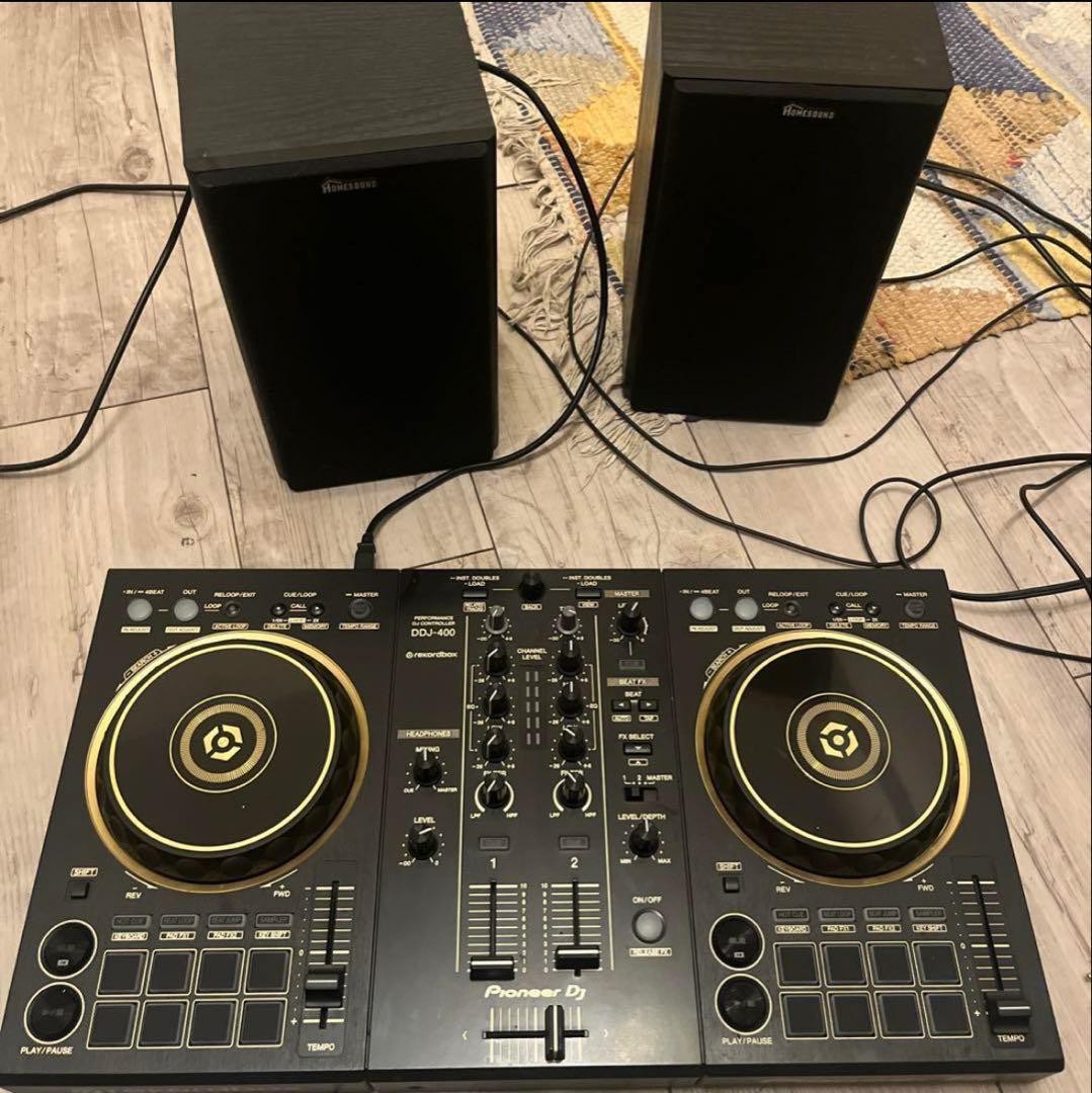 Pioneer DJ DDJ-400 DJコントローラー　スピーカー付属