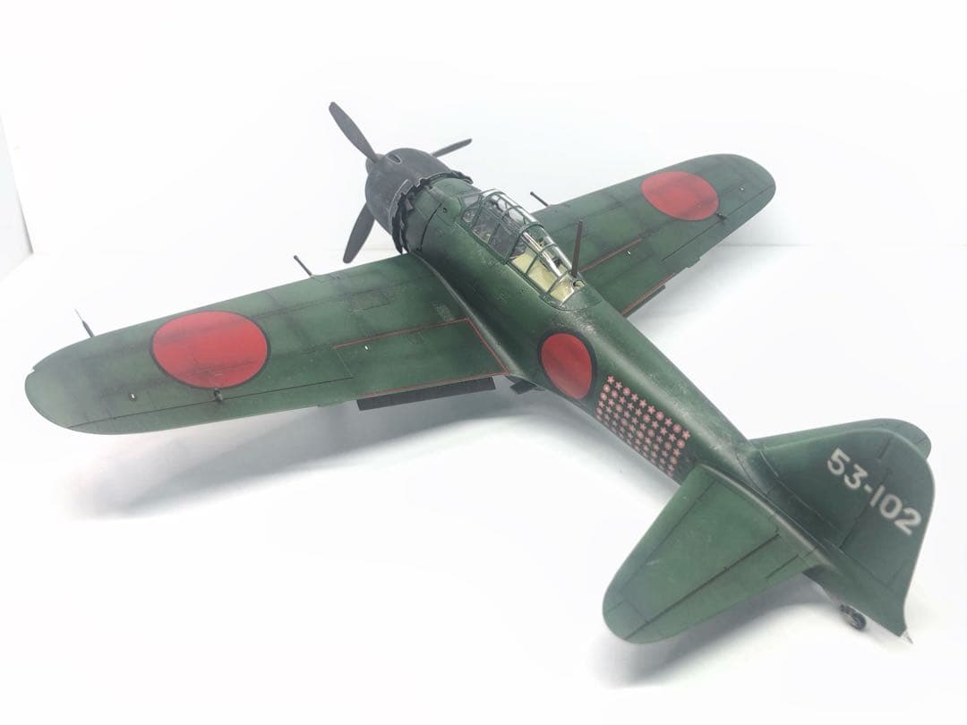 【海賊プラモデル屋完成品】 1:48 撃墜王の岩本徹三乗機