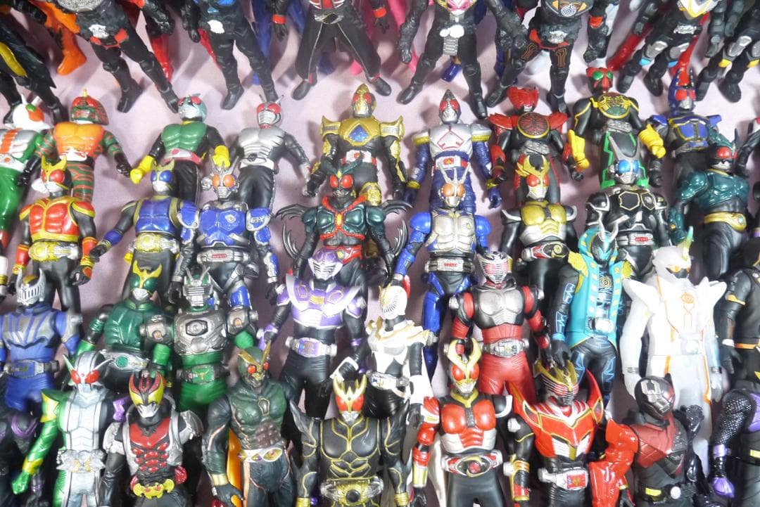 ライダーヒーローシリーズ　レジェンドライダーシリーズ　ソフビ114体