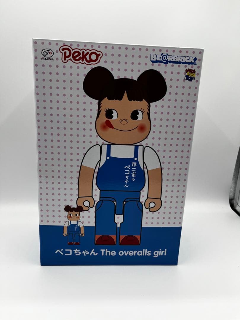 BE@RBRICK ペコちゃん overalls 100％ & 400