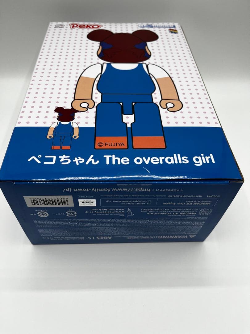 BE@RBRICK ペコちゃん overalls 100％ & 400
