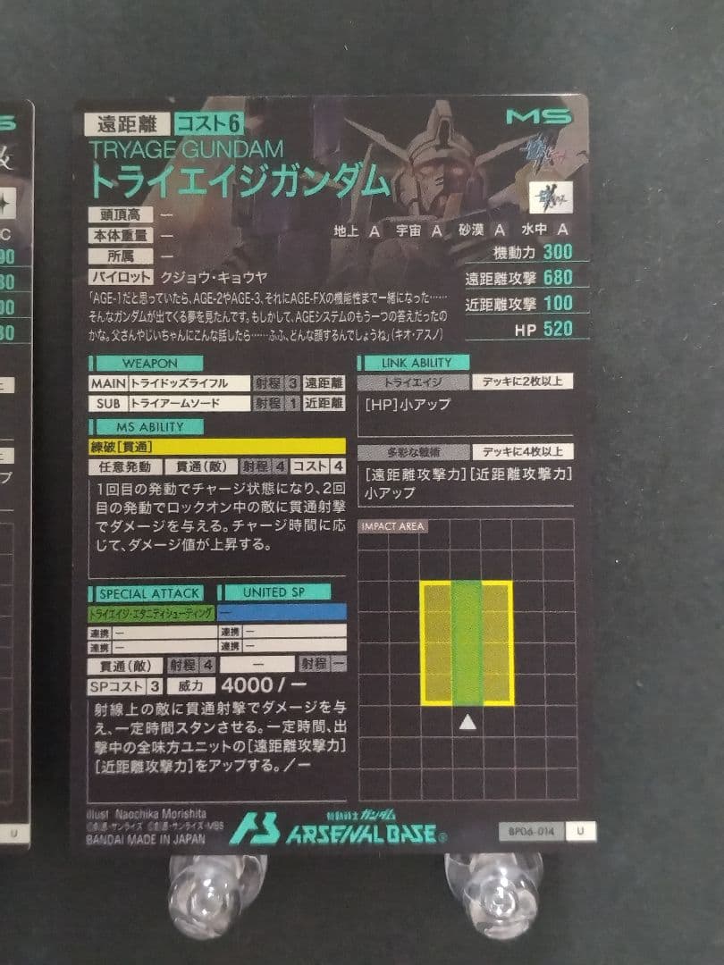 アーセナルベース ガンダムトライエイジ U 5種5枚セット