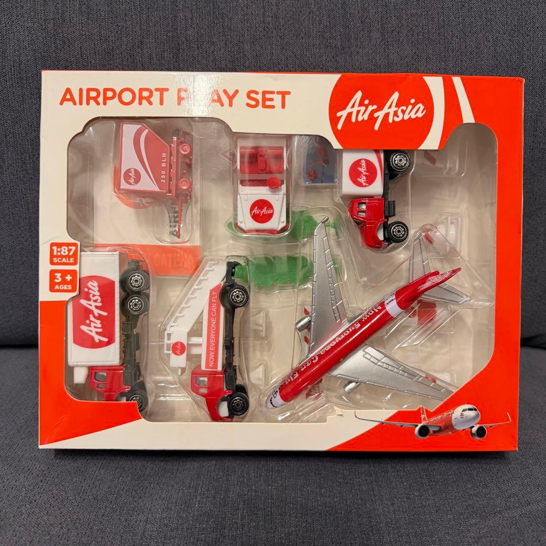 AirAsia AIRPORT PLAY SET (1:87 スケール)