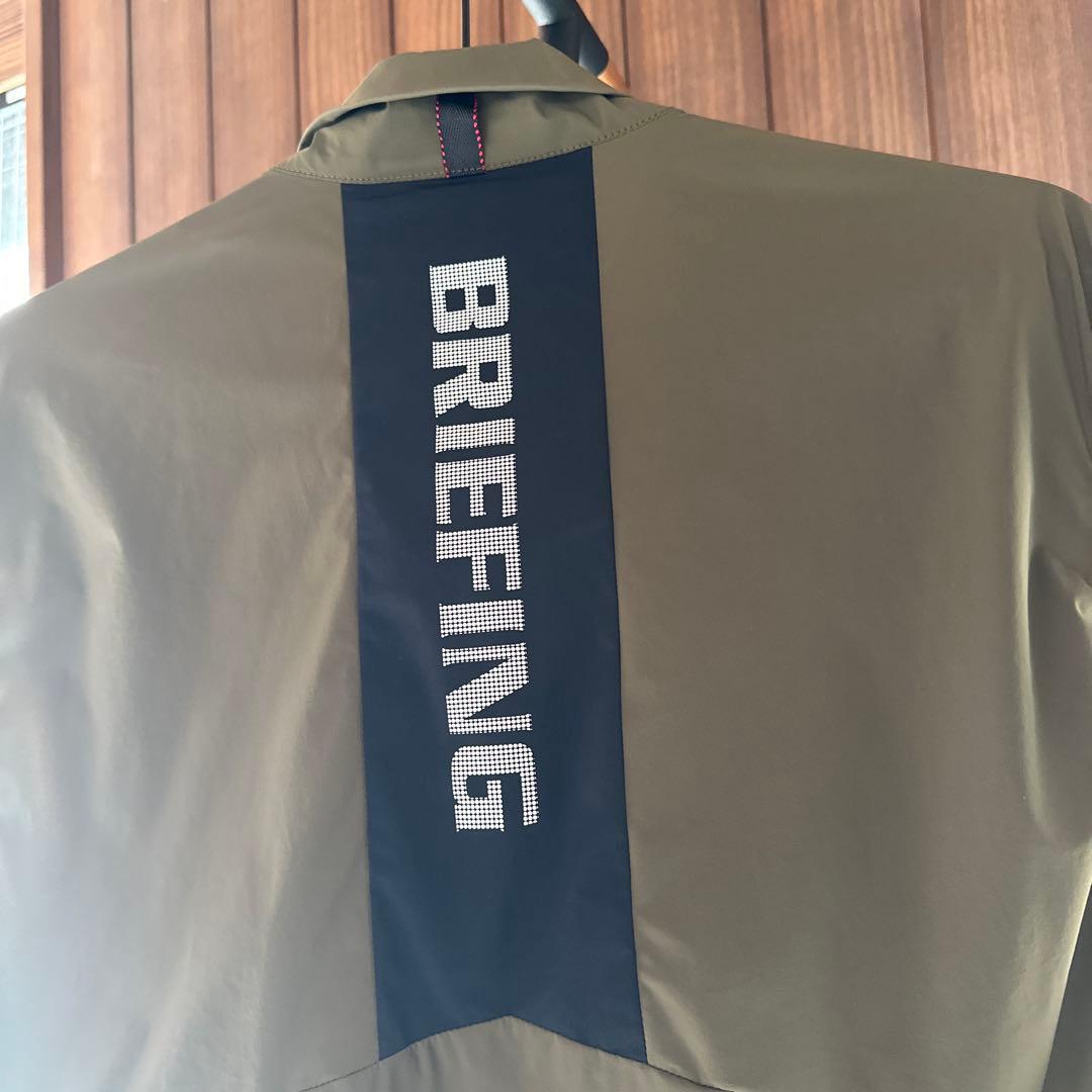 BRIEFING MENS WIND VEST オリーブ　カーキ　L 美品