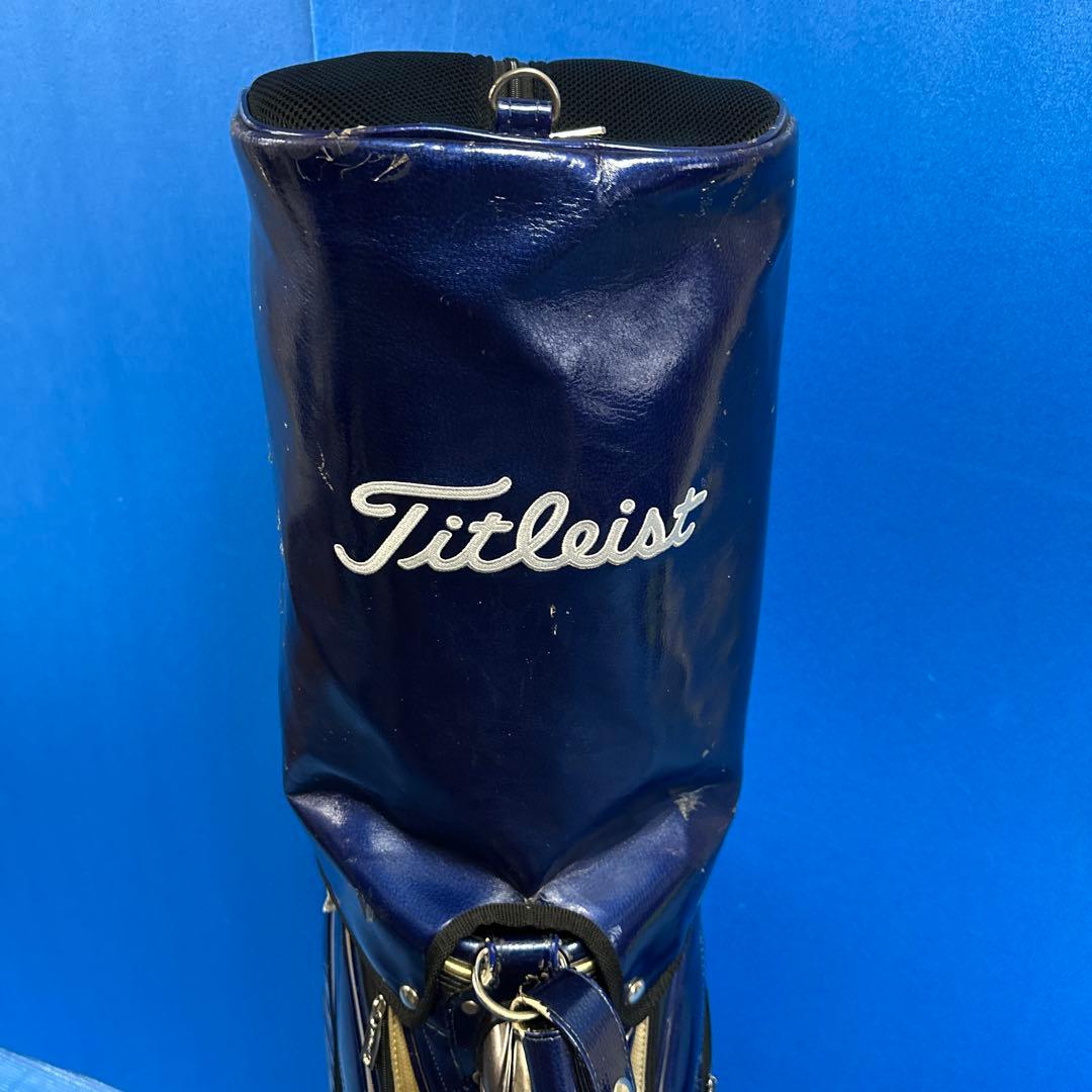 Titleist キャディバッグ アスリートモデル豪華エナメル・ネイビー