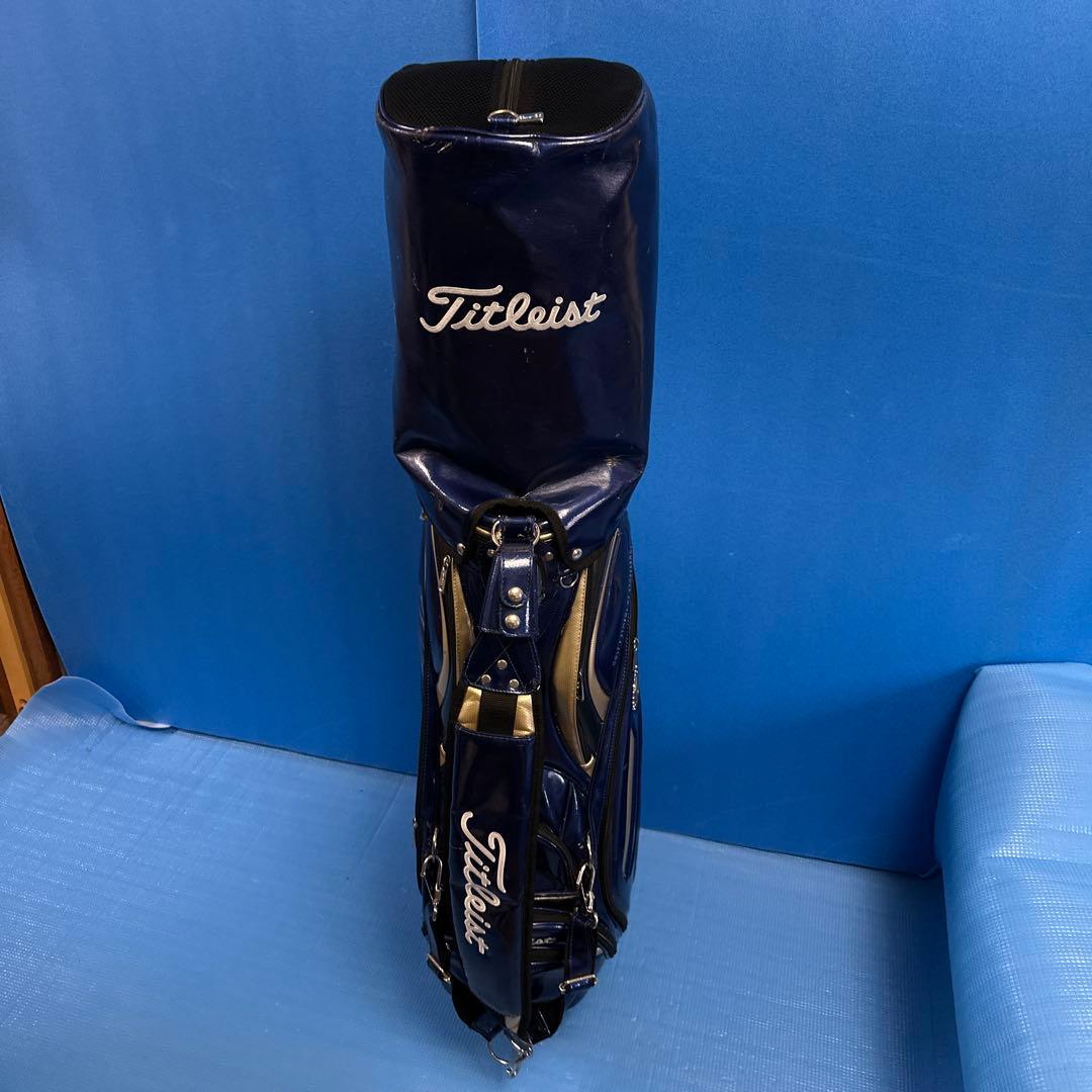Titleist キャディバッグ アスリートモデル豪華エナメル・ネイビー