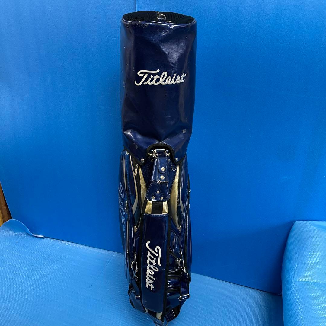 Titleist キャディバッグ アスリートモデル豪華エナメル・ネイビー