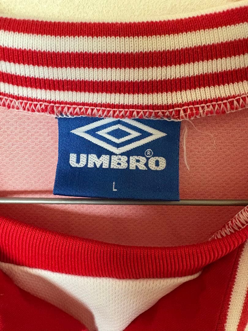 umbro ajax ホームユニフォーム 90s 青タグ oldゲームシャツ