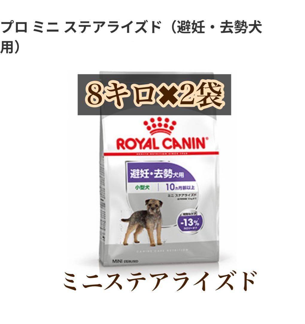 【翌日発送】ロイヤルカナン　ミニステアライズド8kg×2袋