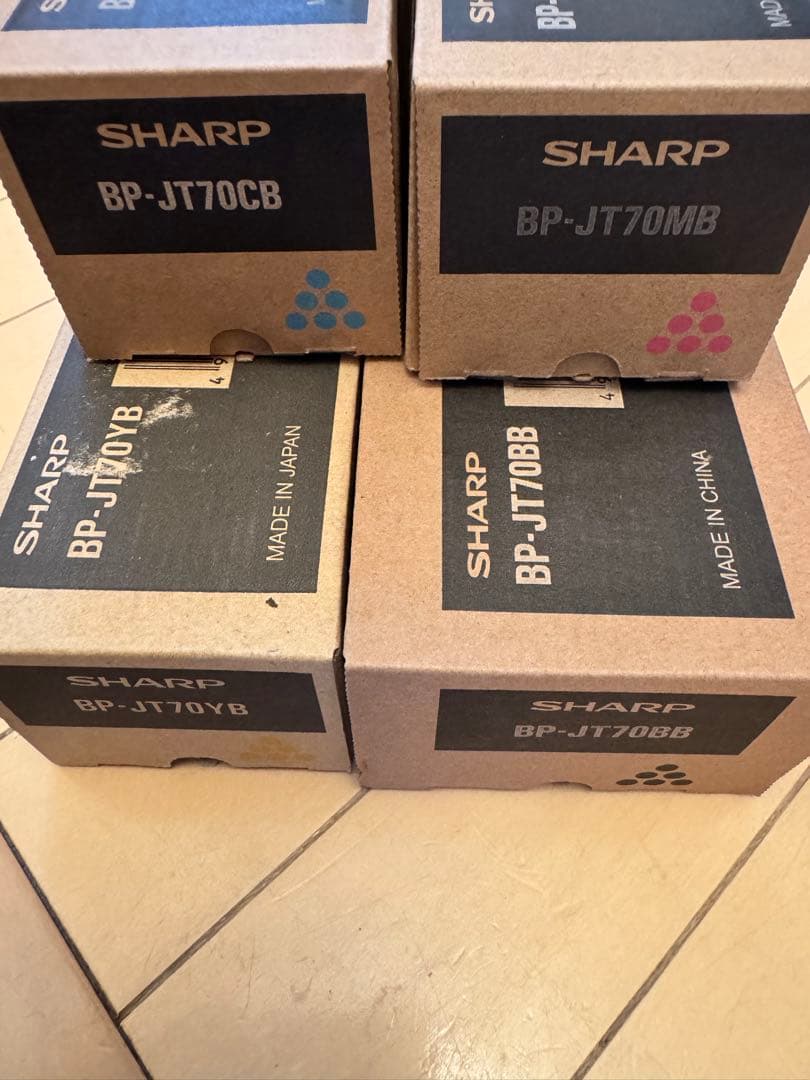 SHARP☆トナー☆BP-JT70シリーズ☆4色セット☆シャープ☆コピー機