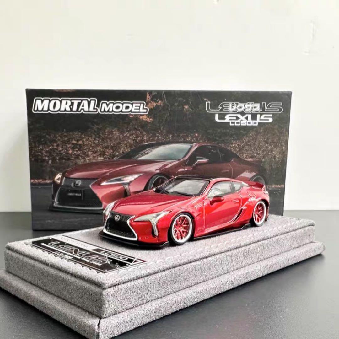 【限定299】Mortal 1/64 レクサス LC500（レッド）