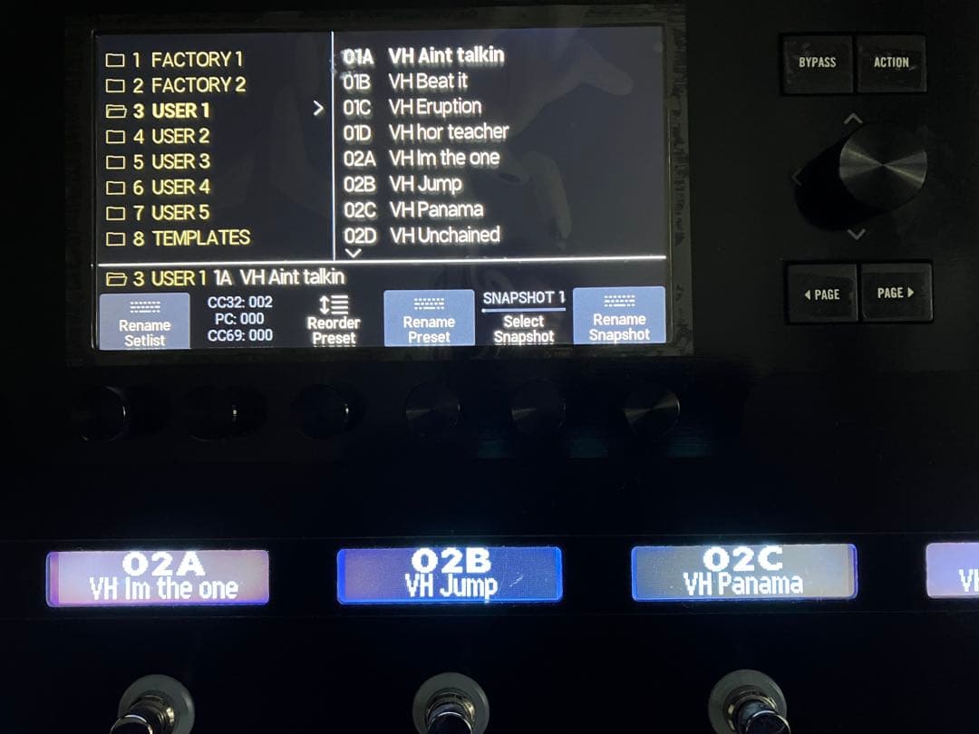 （美品）LINE6 Helix Floor + VAN HALEN プリセット付