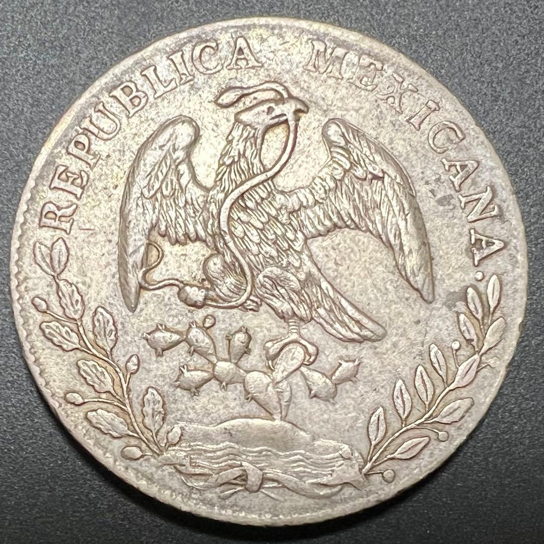 メキシコ 1890年 銀貨　silver90％