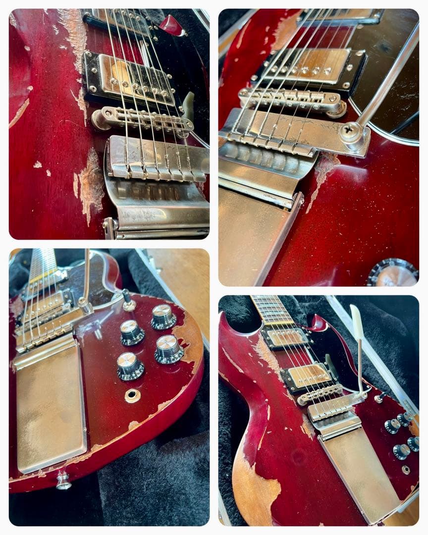 Hard Aged ‘65 SG replica Vibrola-unit
