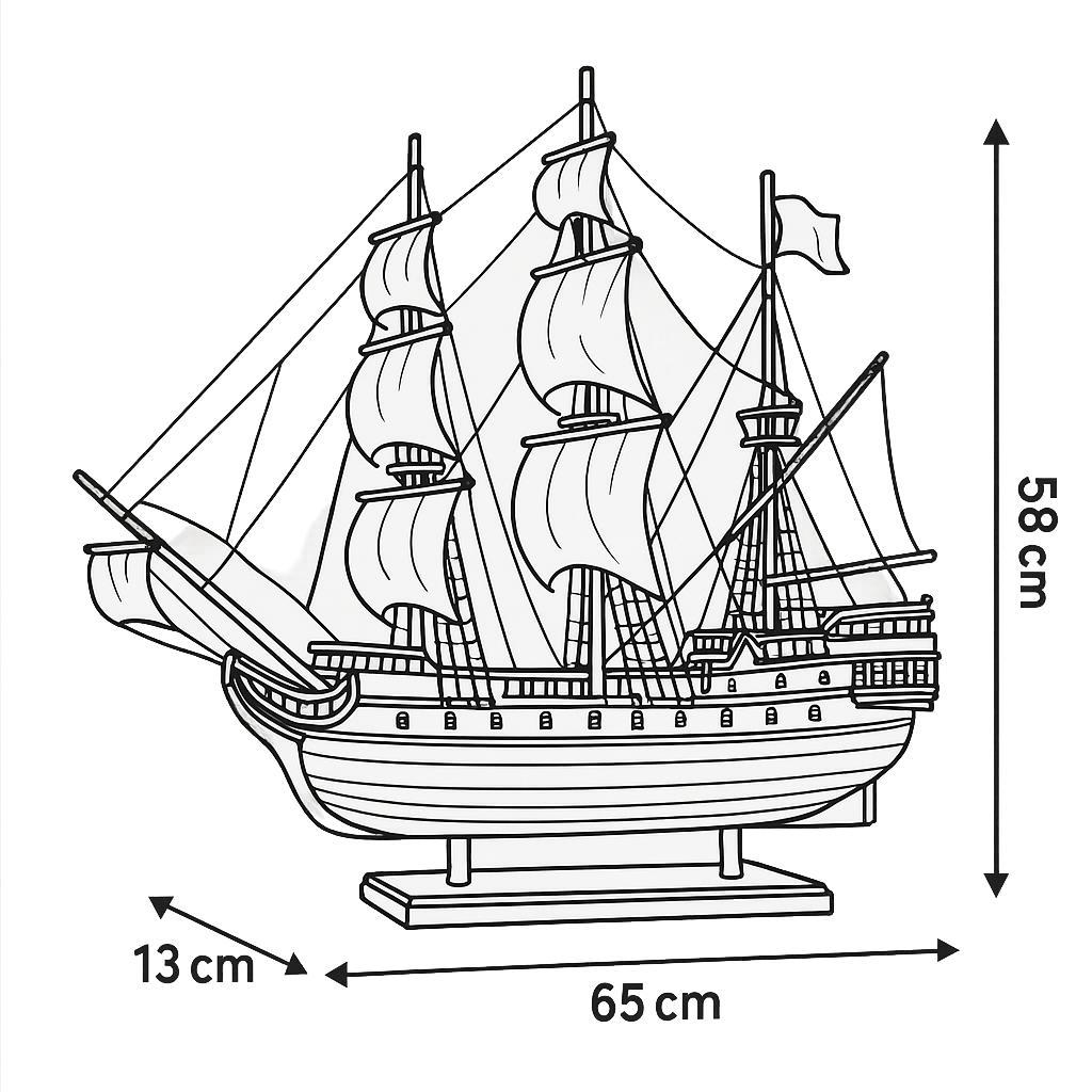 サン・フェリペ号 木製帆船 San Felipe 船舶オブジェ 223-337
