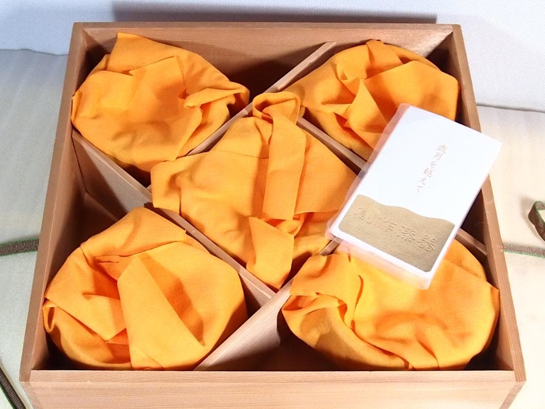 【美品】輪島塗 五島屋謹製 梅蒔絵 煮物椀5客 雑煮椀/大椀 梅づくし 漆器食器