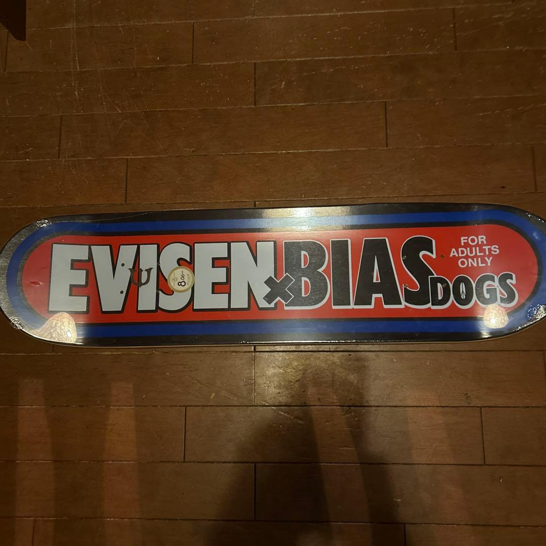 EVISEN x BIAS DOGS スケートボードデッキ　デッキテープ付き