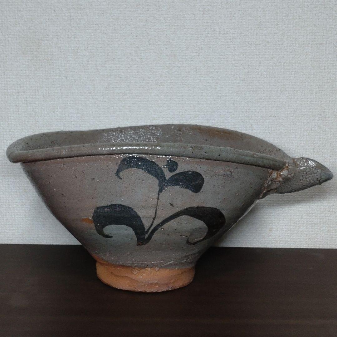 中川自然坊 作 絵唐津 大片口鉢 直径約35.5cm