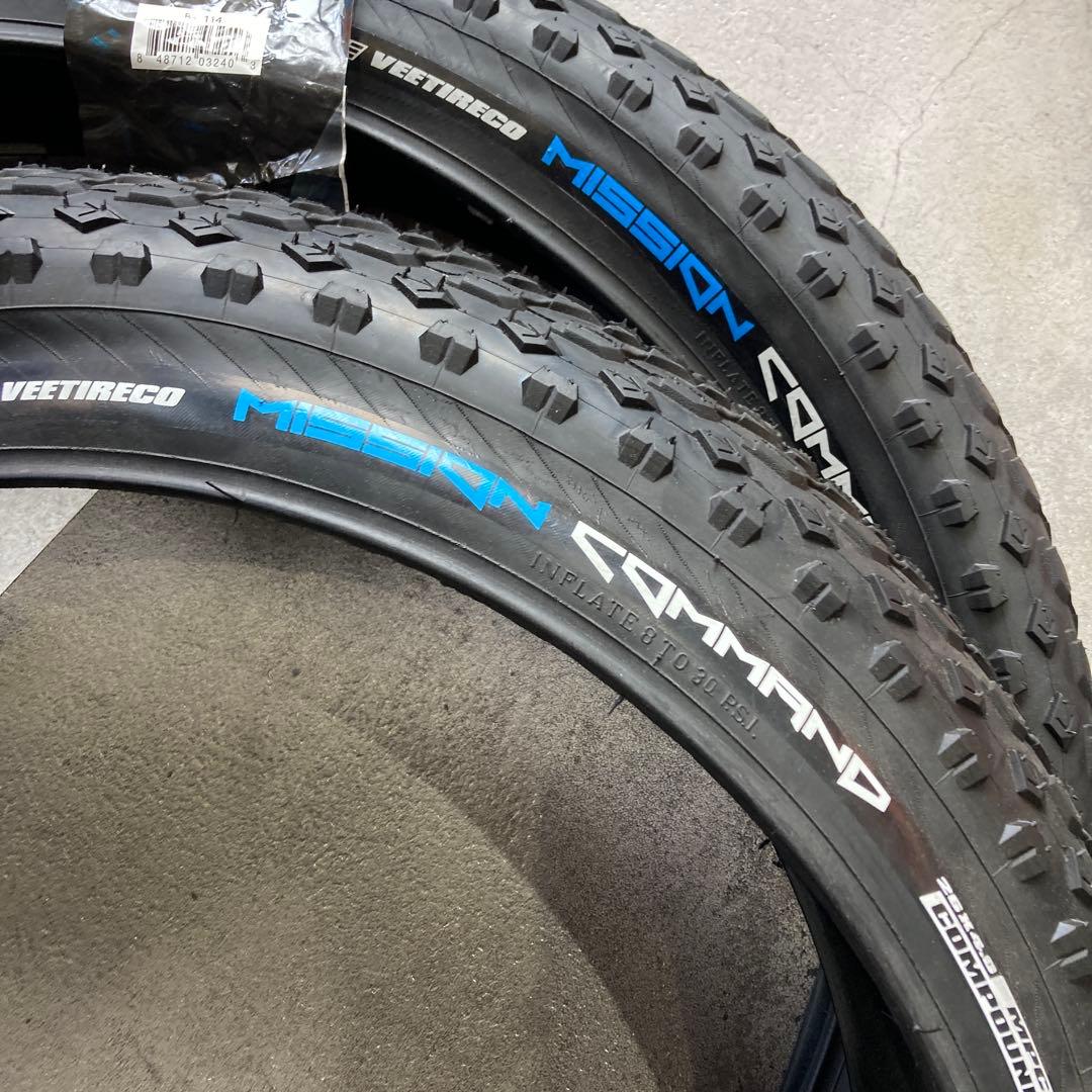 【新品VEE TIRE ミッションコマンド_26×4.0_2本セット_ブラック