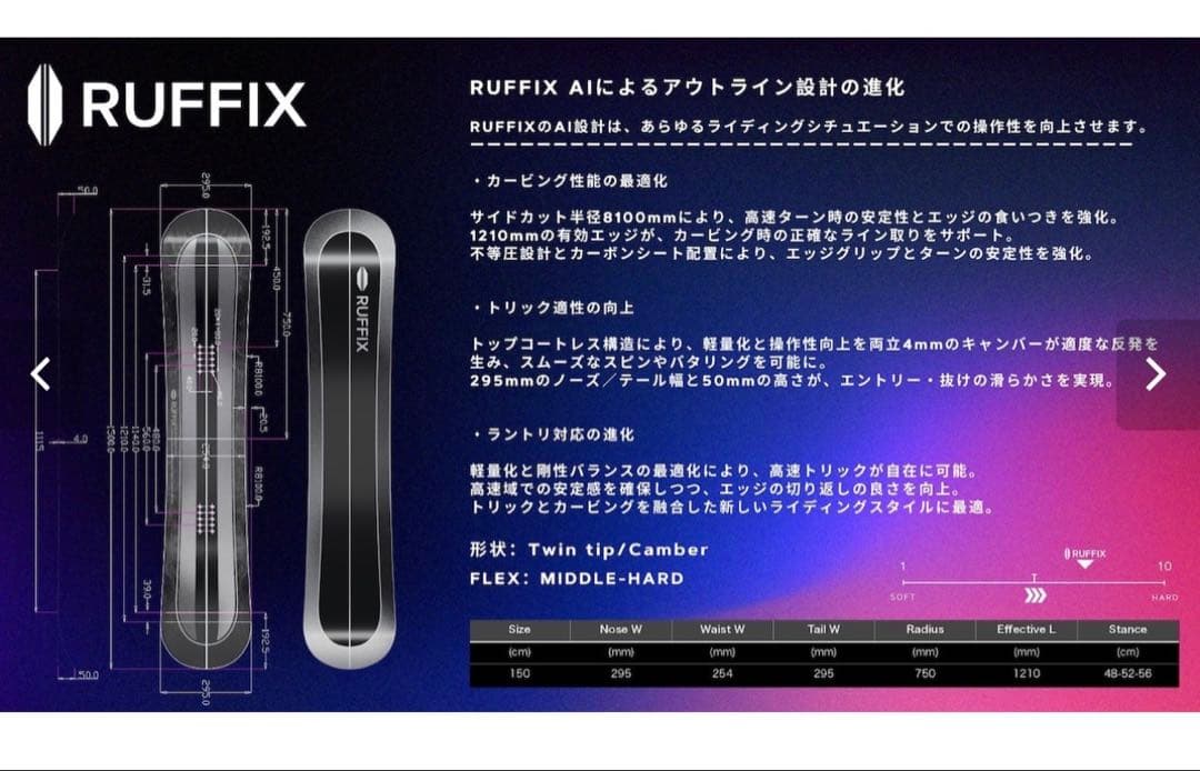 RUFFIX BOARD RECT DISC【RD-X】セット