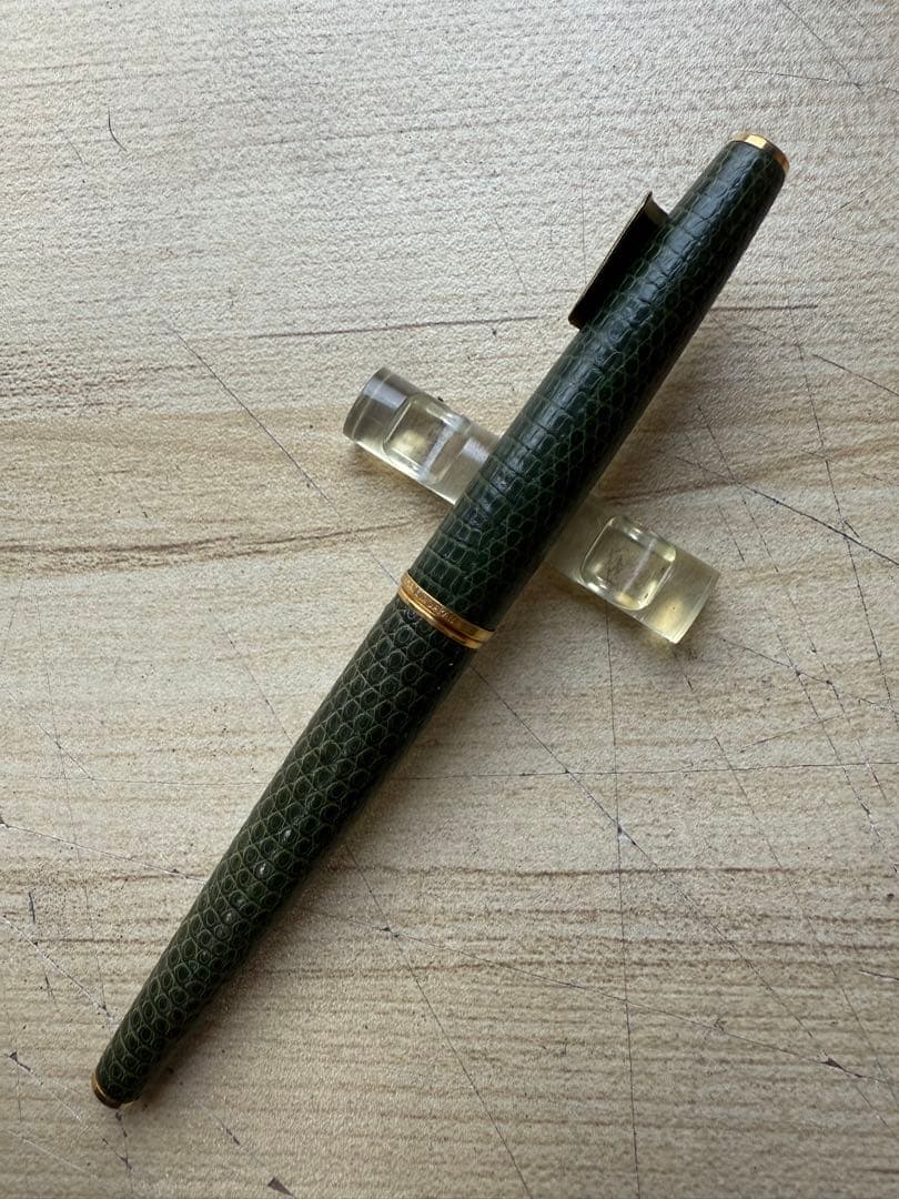 パイロット万年筆　18K 革巻き　PILOT 昭和レトロ　激レア！