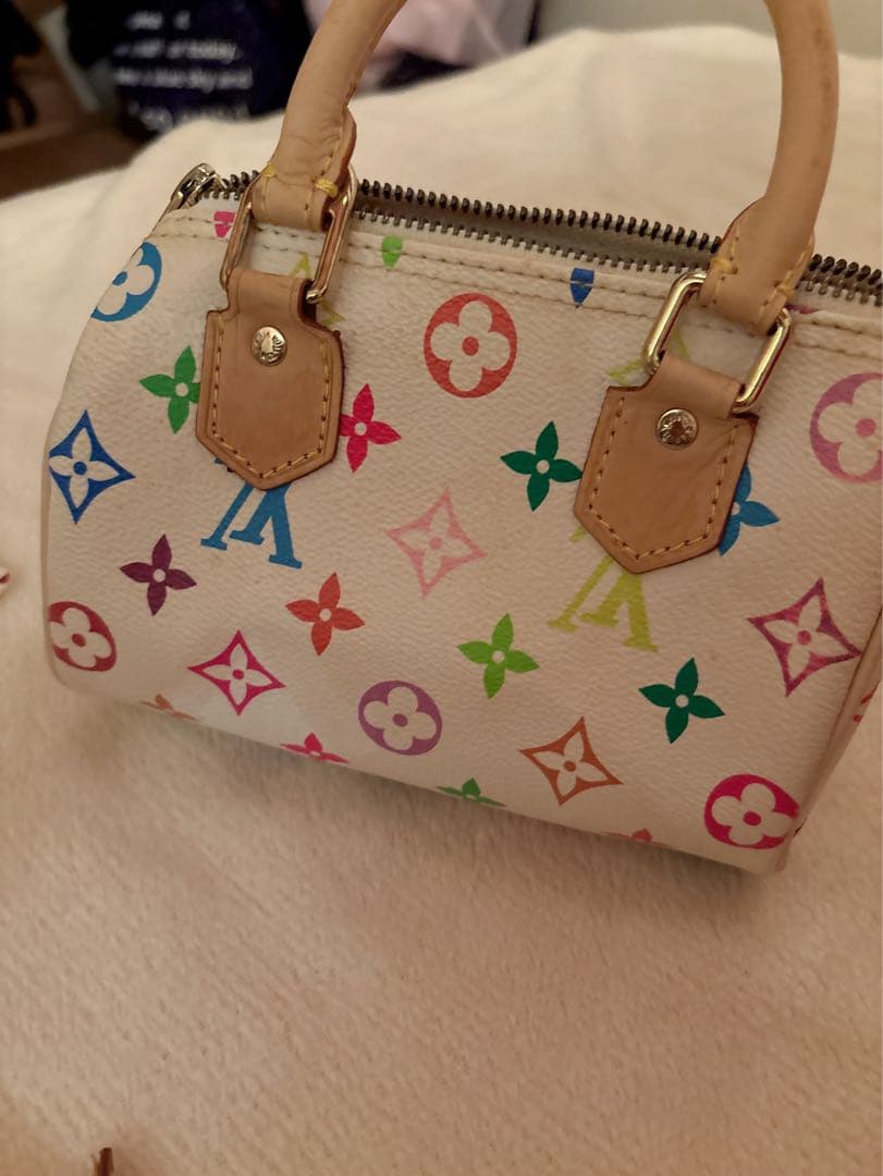 ノベルティLouis Vuitton マルチカラーミニスピーディショルダーバッグ