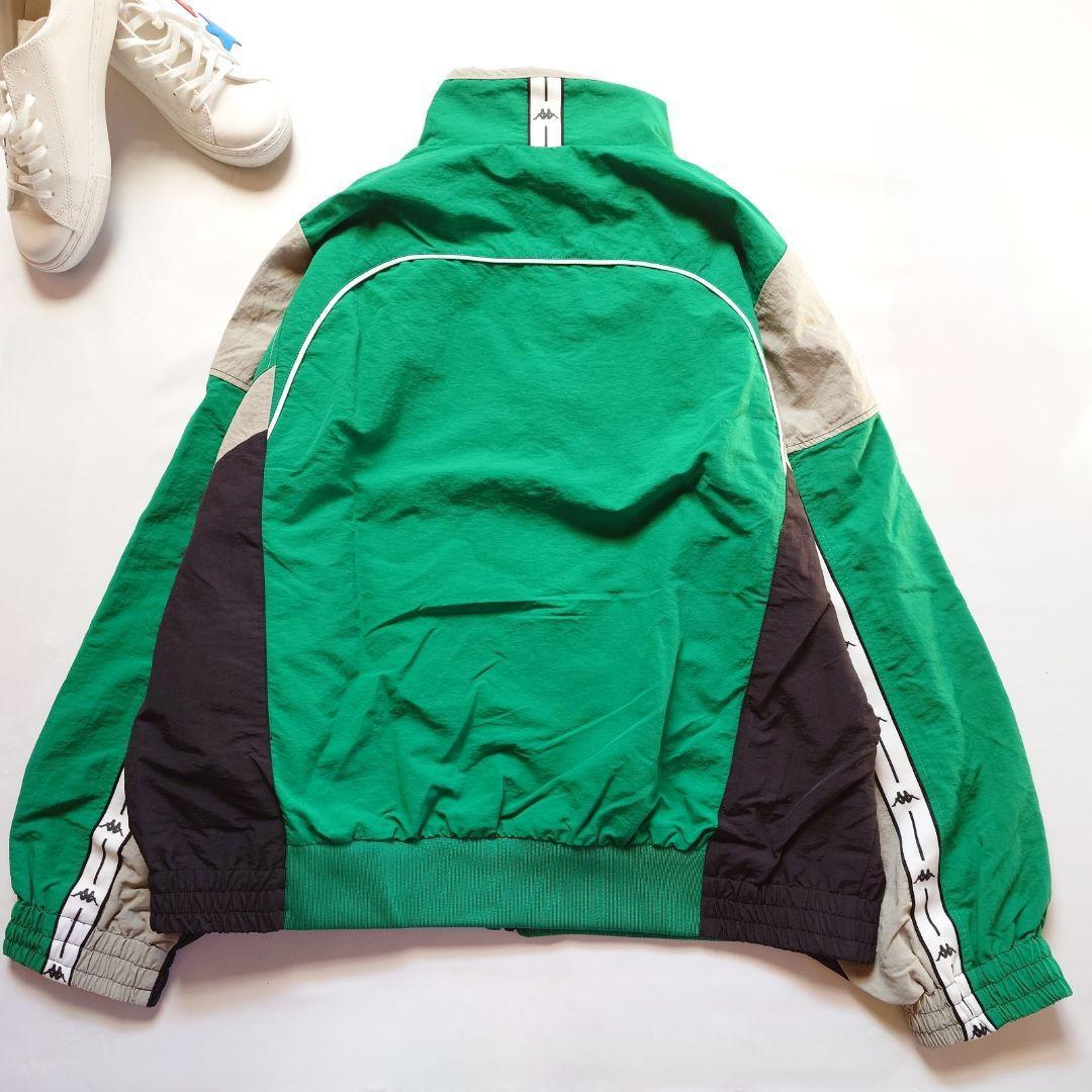 ☘️新品 カッパ Kappa トラックジャケット ナイロンブルゾン グリーン L