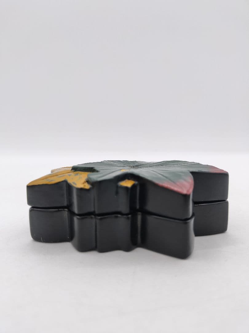 c775 【新品・未使用】香合 紅葉 般若雲舟 木箱 茶道具