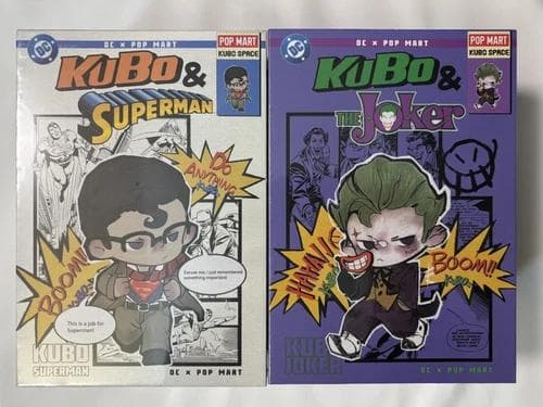 2 Set KUBO Superman, Joker フィギュア ポップマート