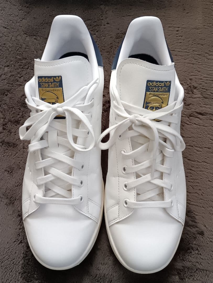 ☆極美品☆adidas Stan Smith ホワイト/ネイビー ゴルフシューズ
