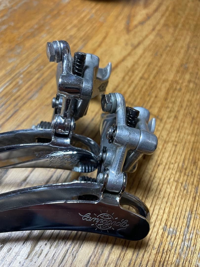 Campagnolo レコードフロントディレイラー60年代　鉄アームアウター受け