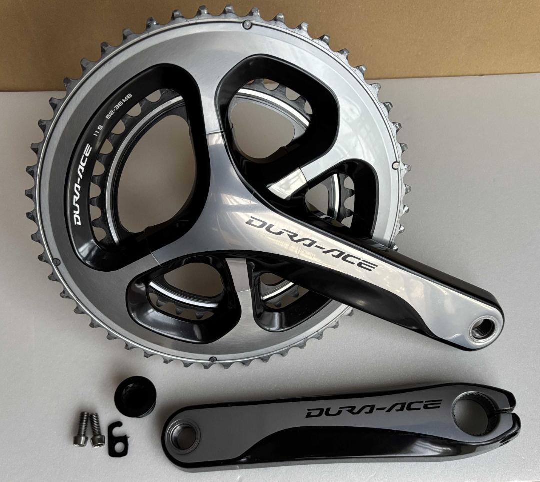 SHIMANO DURA-ACE FC-9000 クランクセット シルバー美品