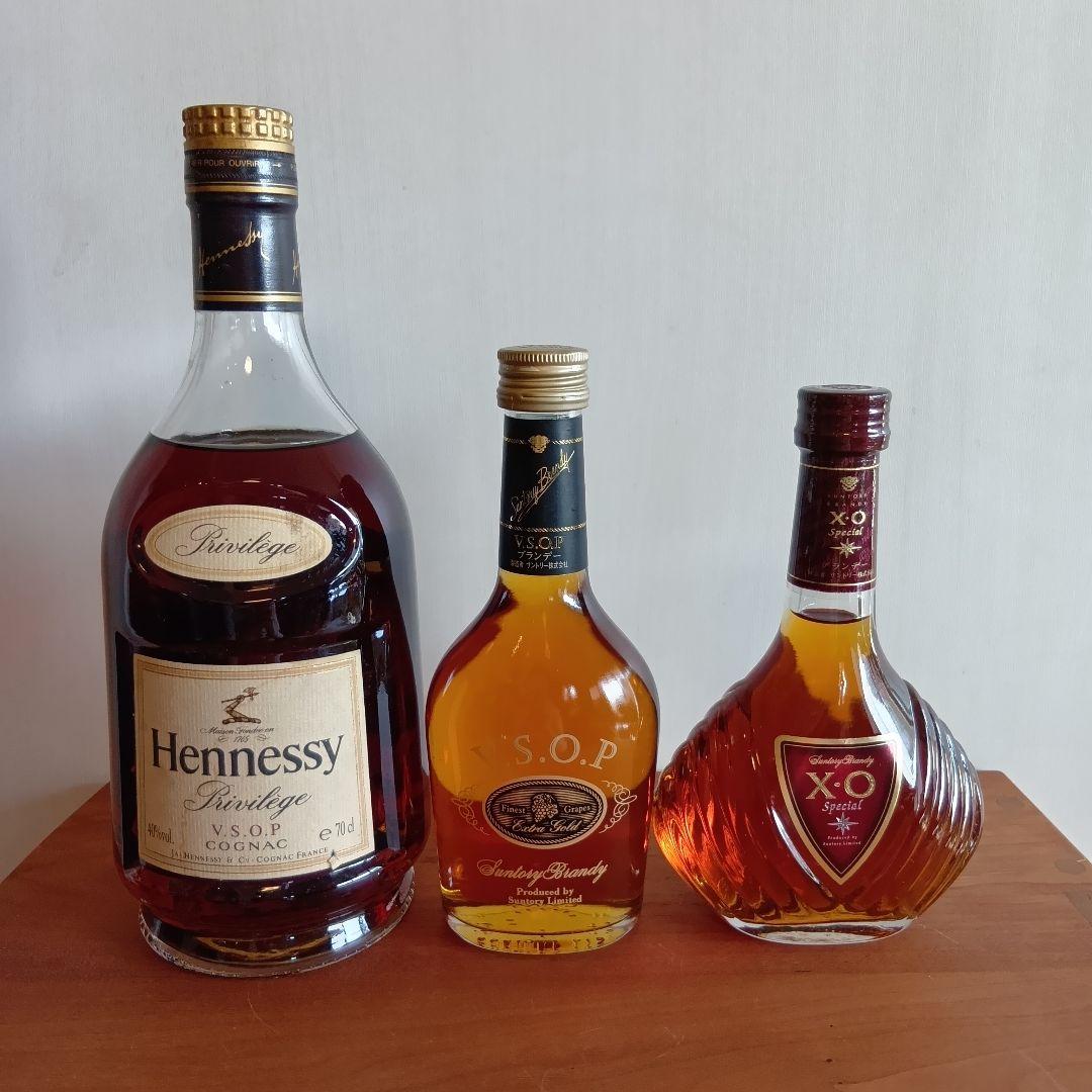 Hennessy vsop 700ml　サントリー　vsop＆xo180ml