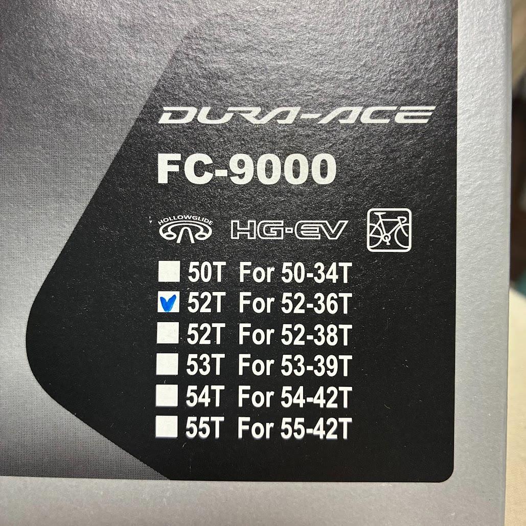 SHIMANO DURA-ACE FC-9000 52/36T チェーンリング
