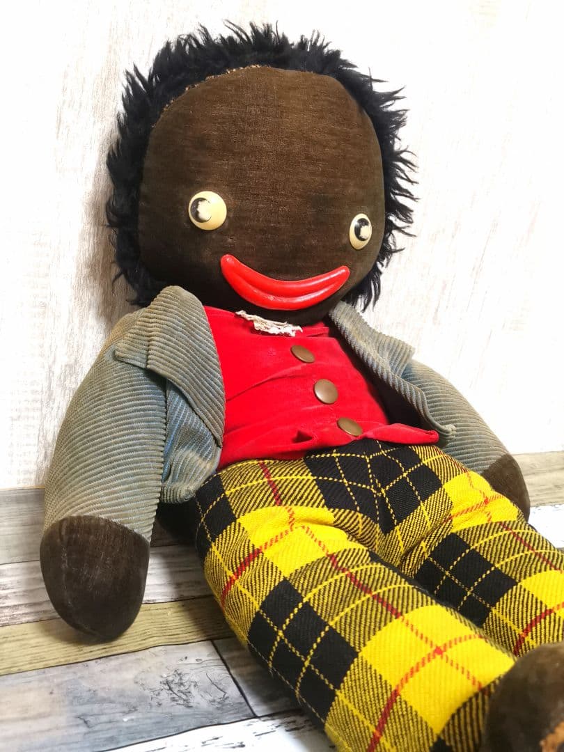 ヴィンテージ 喋る ゴーリー人形 年代物 Golliwog ぬいぐるみ