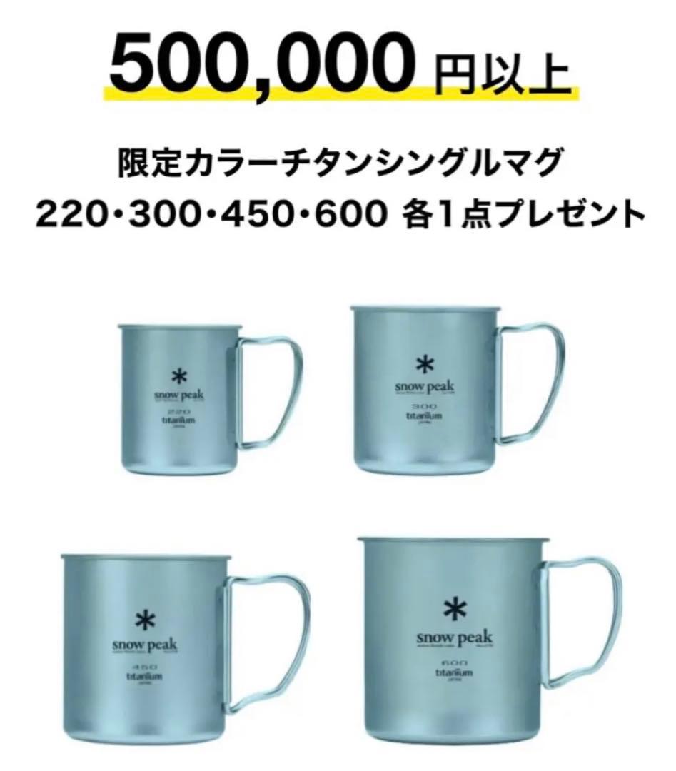 新品　スノーピーク　 peak 限定チタン　マグ　非売品　4ヶ　空色