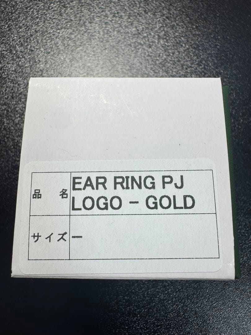 pointless journey EAR RING PJLOGO ゴールド