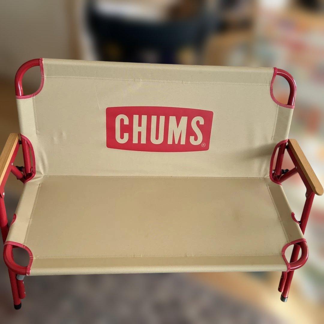 CHUMS チャムス バックウィズベンチ ベージュ レッド アウトドア ベンチ
