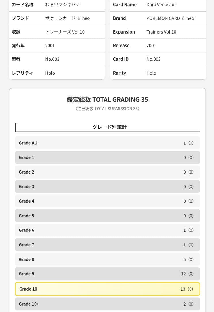 ARS10 わるいフシギバナ　プロモ　旧裏
