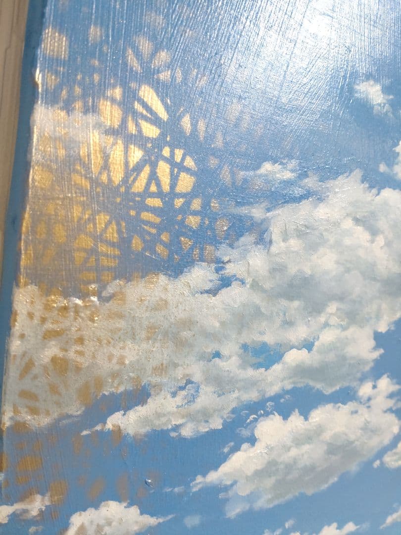 油絵【SHINE SKY】1点物の原画/油彩画/F10号★作者サイン入り
